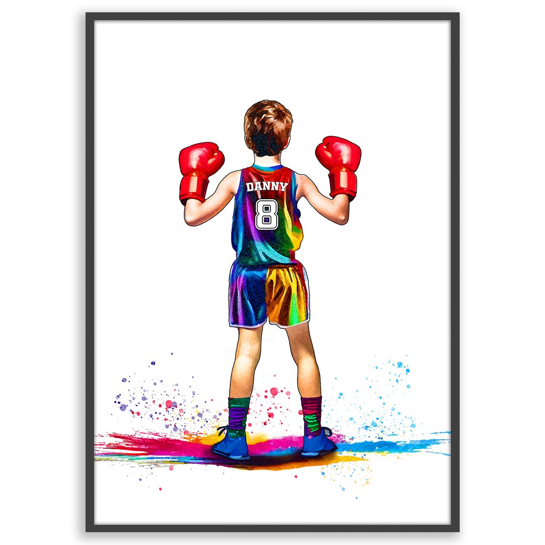 Personalised Boxer Gift Boxing Gifts for Boys Boxing Poster Boy Boxer ...