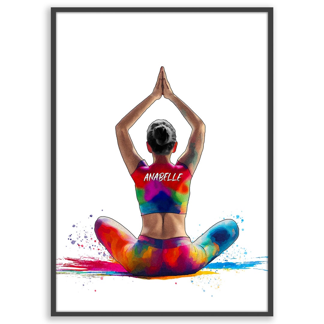 Personalised Yoga Poster | Yoga Gifts | Yoga Lover Gift | Gift for Mum ...