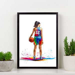 Girls Basketball Gifts Personalised Girl Basketball Player Basketball ...