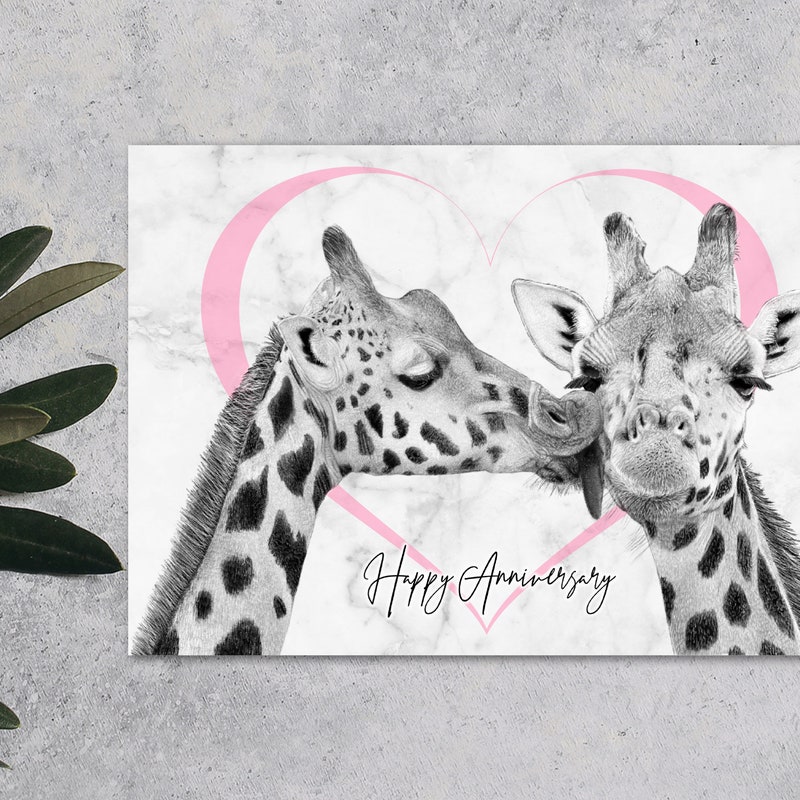 Giraffe Card - Etsy UK