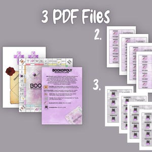 Custom Bookopoly Reading Challenge: Printable Board Game (digital ...