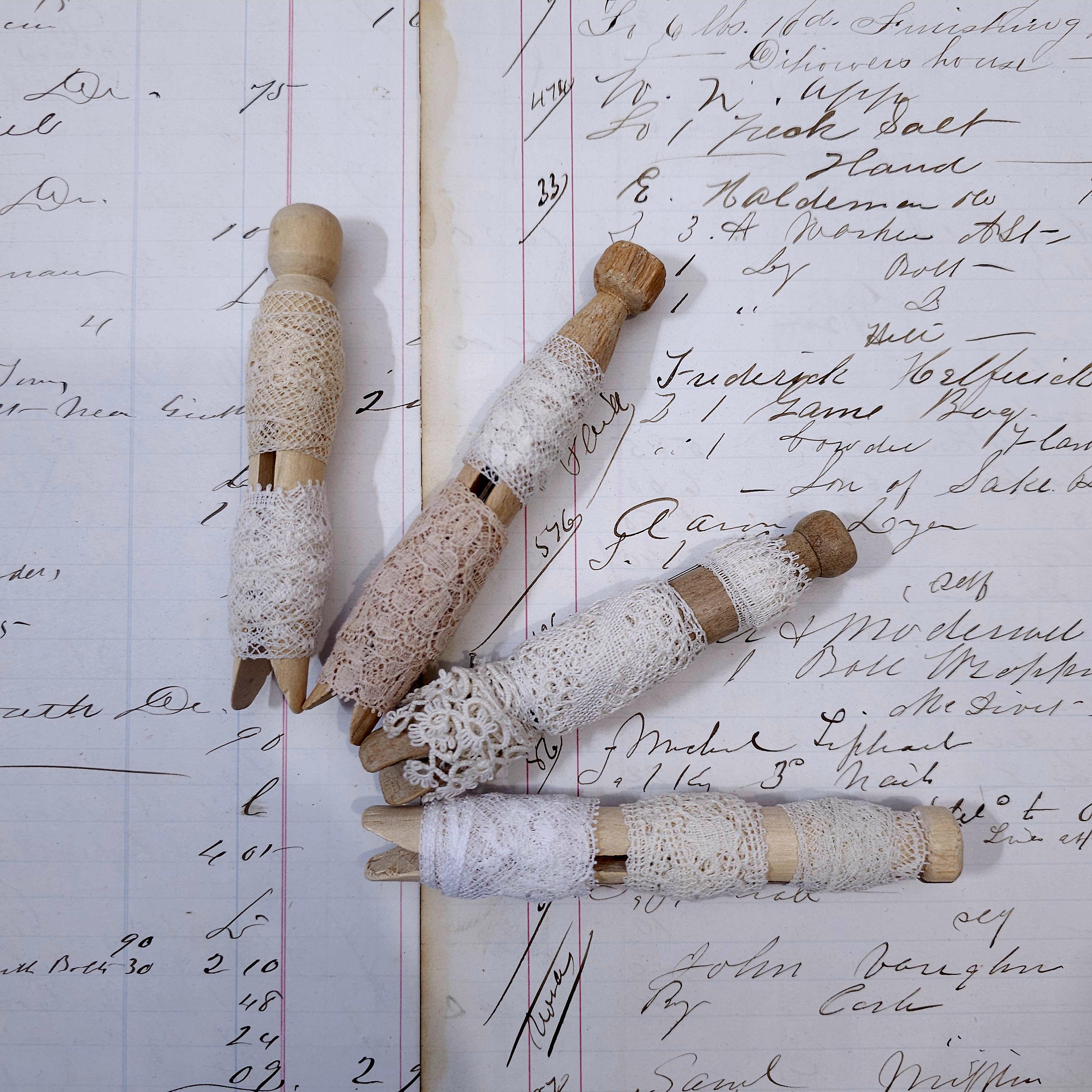 Antique French Lace Sampler: 10 Vintage Heirloom Pieces for Junk ...