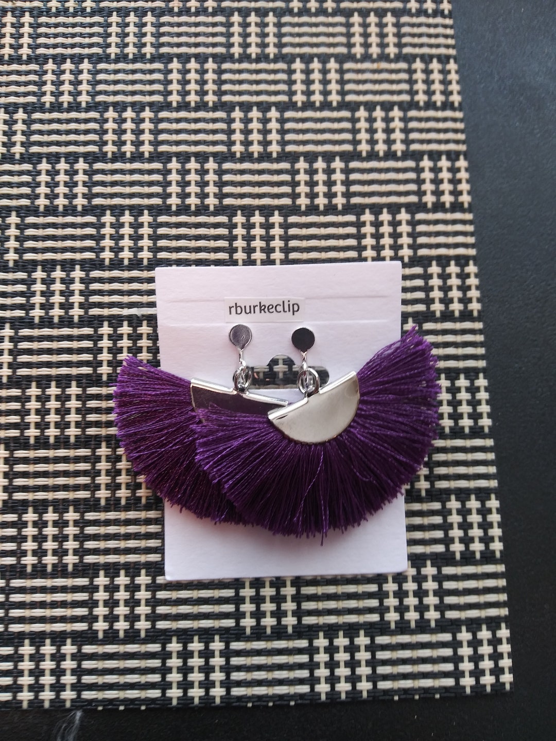 Half Moon Fan Clip on Earrings - Etsy