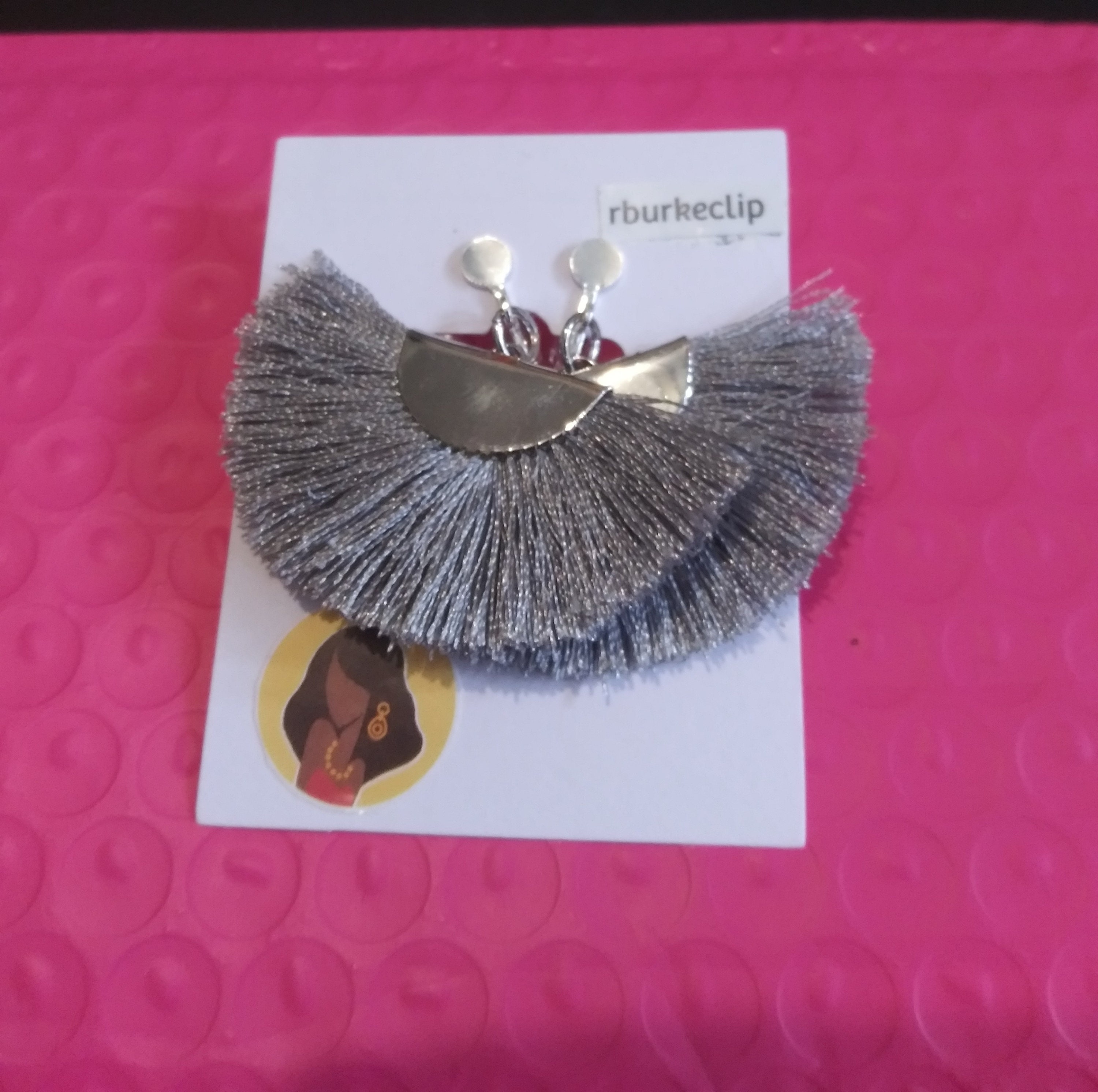 Half Moon Fan Clip on Earrings - Etsy