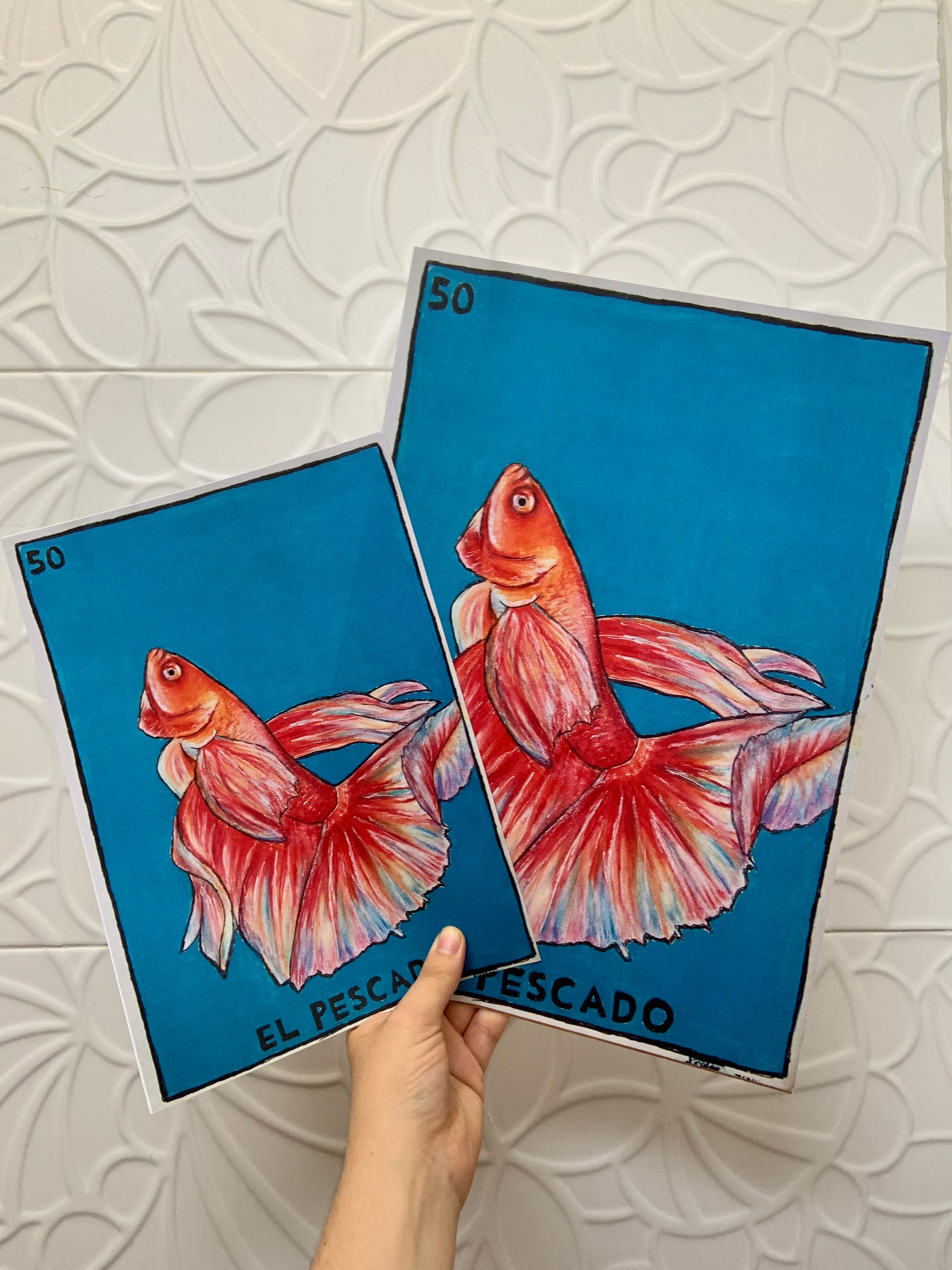 El Pescado (la Loteria) - Print - Etsy