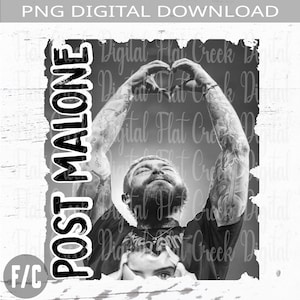Post Malone PNG Sublimation Design: Shirt File (digital Download) - Etsy