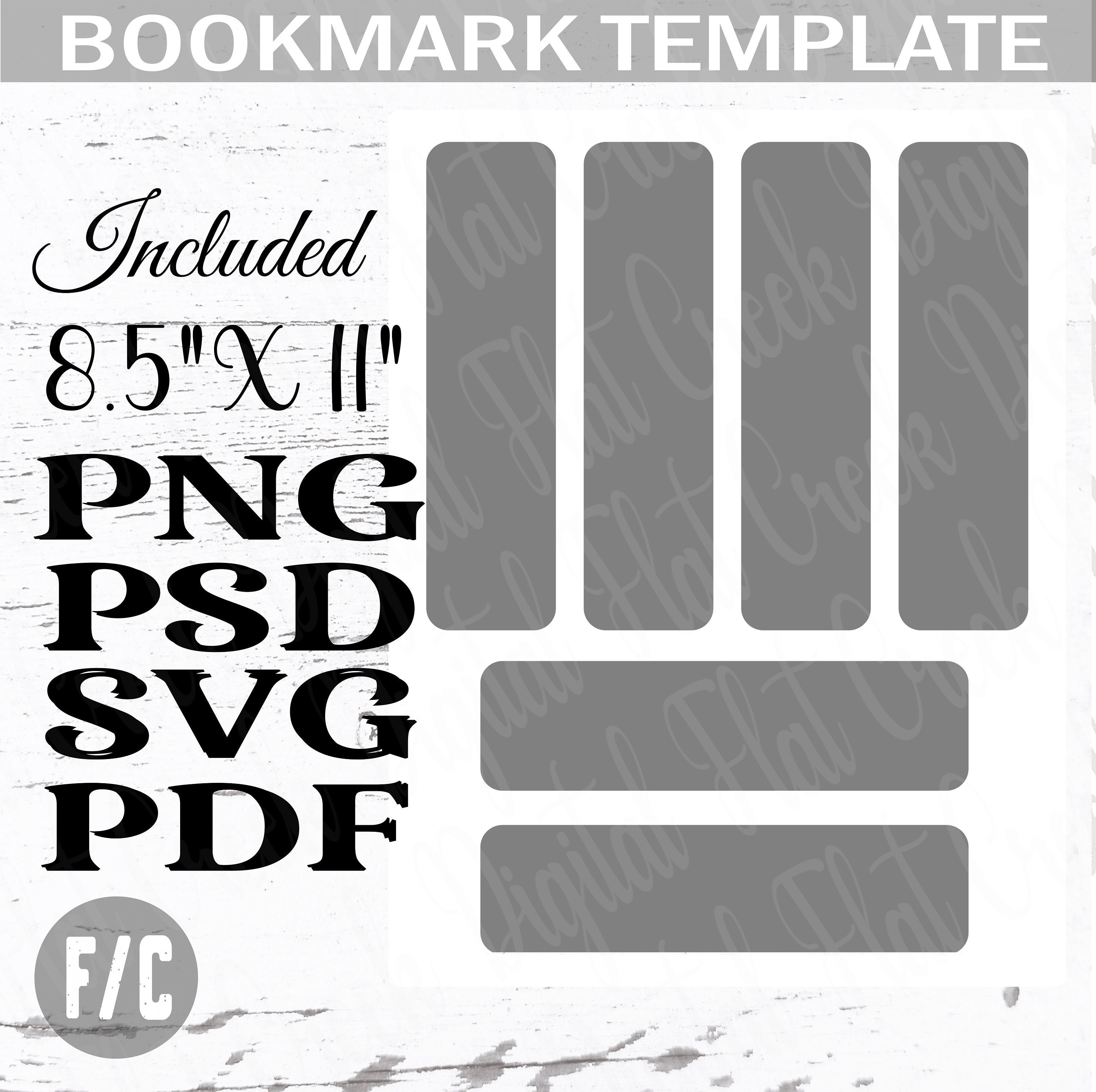 Bookmark Template, Sublimation Bookmark Template, Sublimation Templates ...