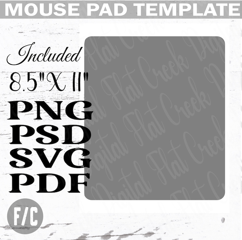 Mouse Pad Template, Neoprene Mouse Pad Template, Sublimation Templates ...