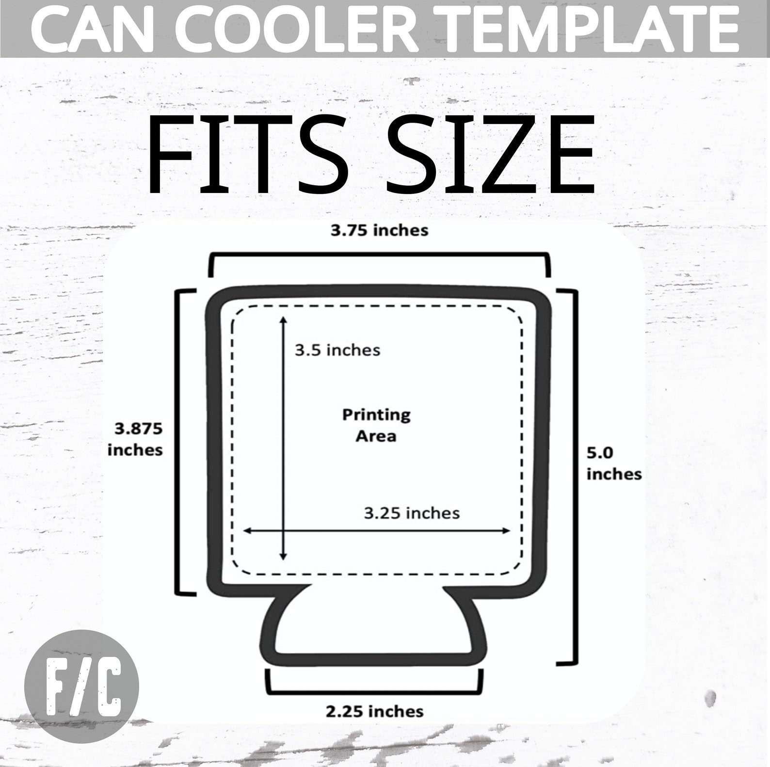 Can Cooler Template, Sublimation Template, Bottle Cooler Template, Beer ...