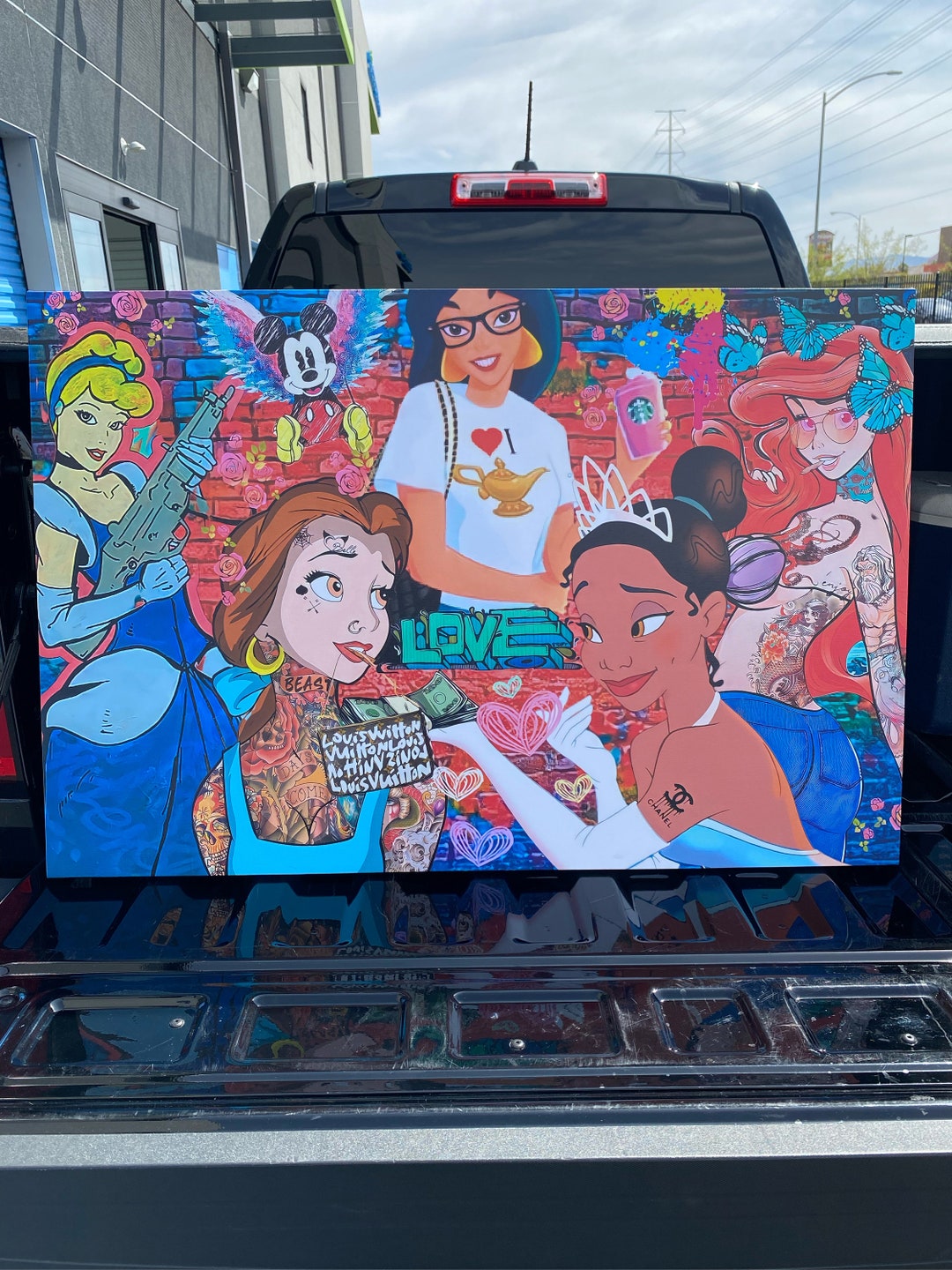 Graffiti Princess Custom Canvas Print - Etsy