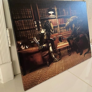 Alien Vs. Predator Playing Chess Canvas Print - Etsy