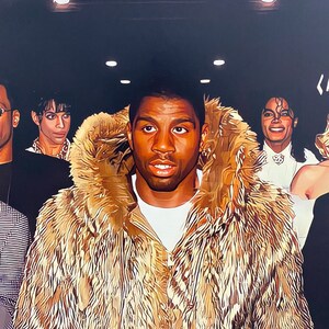 Magic Johnson Entourage Custom Canvas Print Coldest Pic of All Time - Etsy