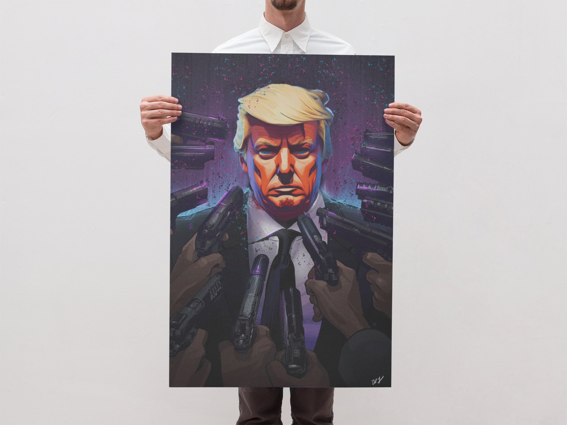Donald Trump John Wick Maga 45th President USA Canvas Art Wall Decor - Etsy