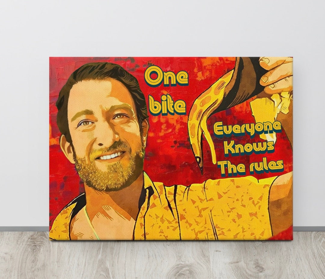 Dave Portnoy Pizza Review "one Bite Everyone Knows the Rules." Canvas ...