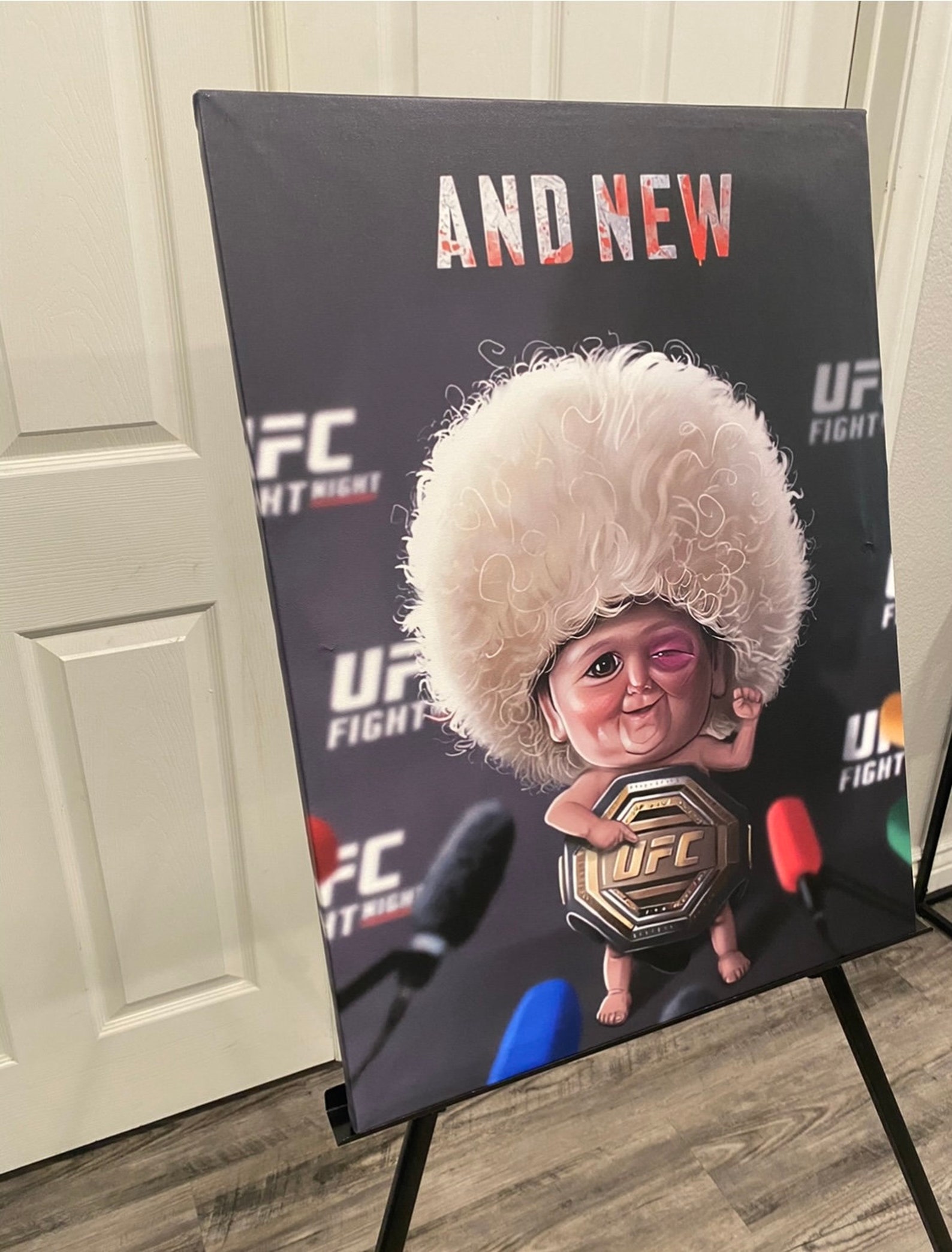 Hasbulla Mini Khabib Hasbullah Magomedov UFC Champ Canvas Print Wall ...