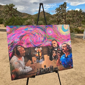 Joe Rogan Podcast JRE the Godfather & Pablo Escobar Canvas - Etsy