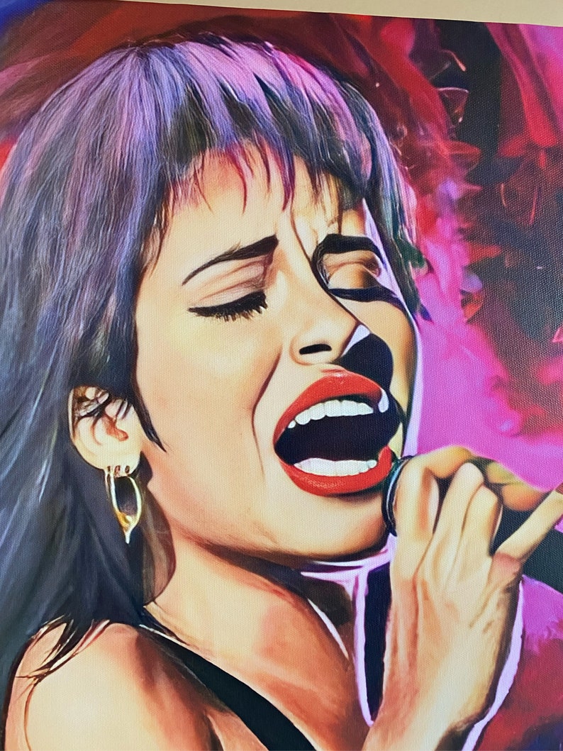 Selena Quintanilla Pérez Latina Singer Wall Art Canvas Print - Etsy