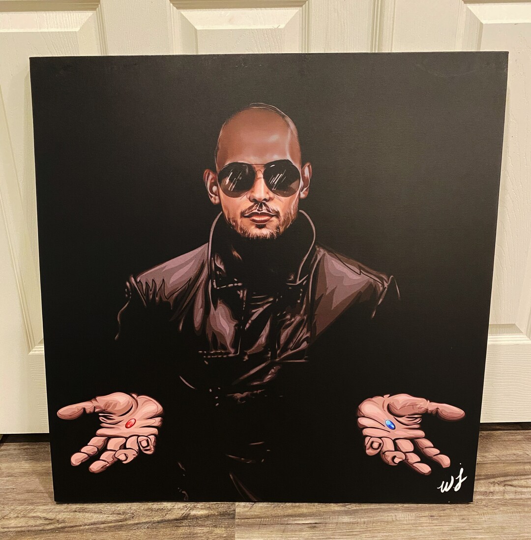 Andrew Tate Escape the Matrix Custom Canvas Art Print Wall - Etsy