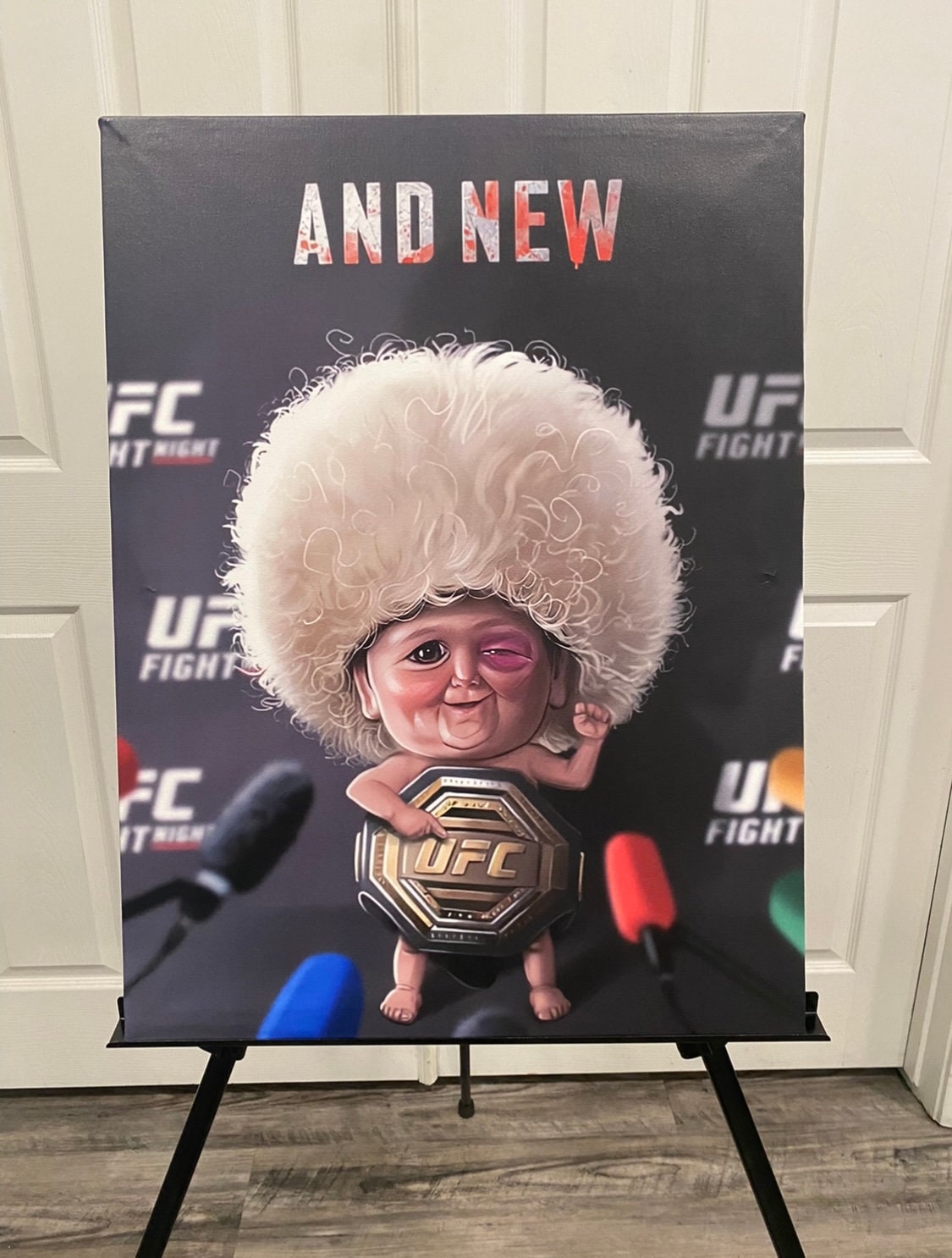 Hasbulla Mini Khabib Hasbullah Magomedov UFC Champ Canvas Print Wall ...