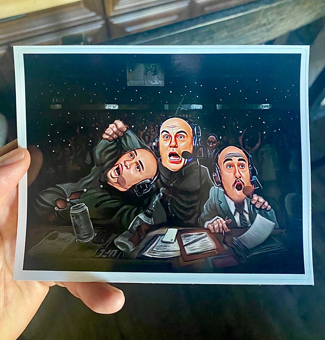 The UFC Announcer Crew Reaction Joe Rogan Sticker Decal - Etsy