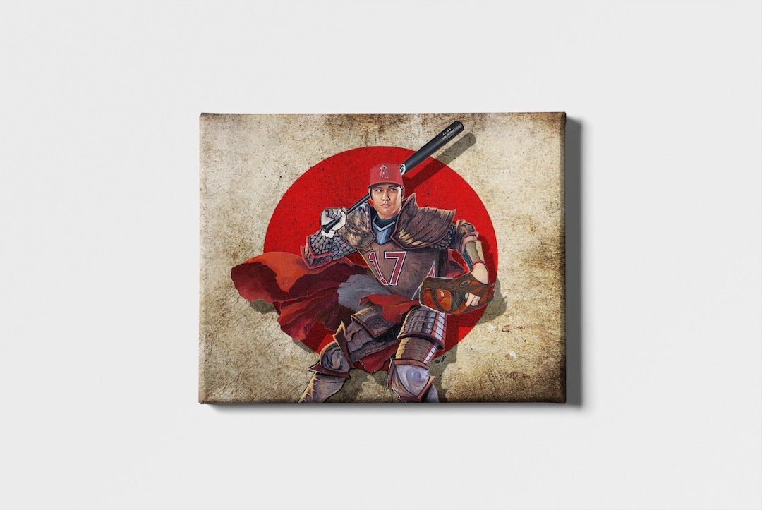 Shohei Ohtani Samurai Japan WBC Baseball Artwork Canvas Los Angeles ...