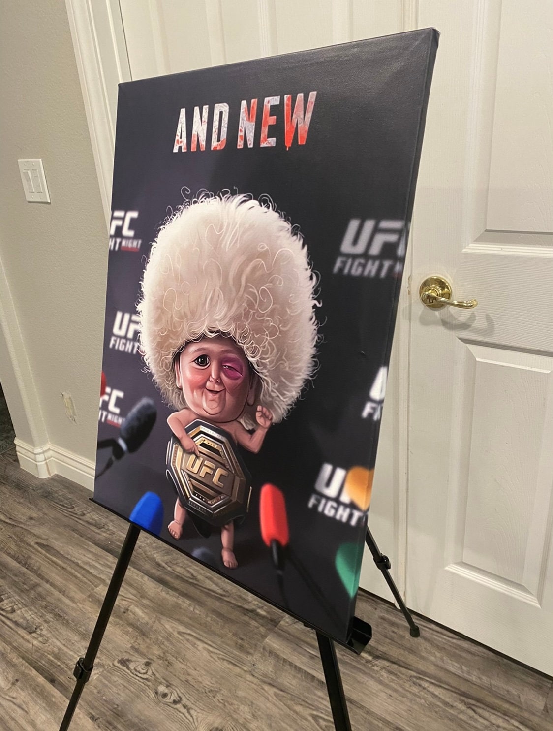 Hasbulla Mini Khabib Hasbullah Magomedov UFC Champ Canvas Print Wall ...