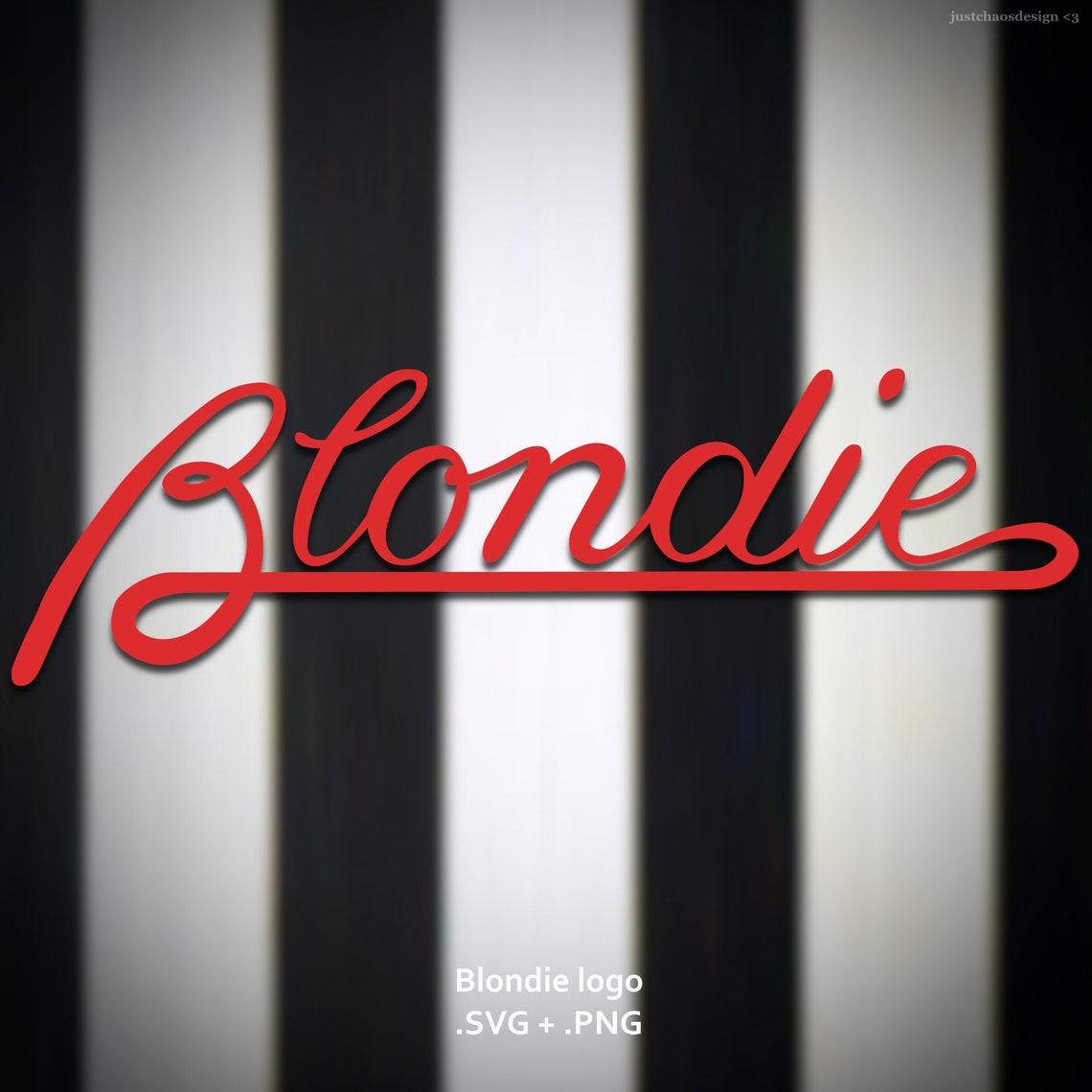 Blondie Logo - .SVG + .PNG - Etsy