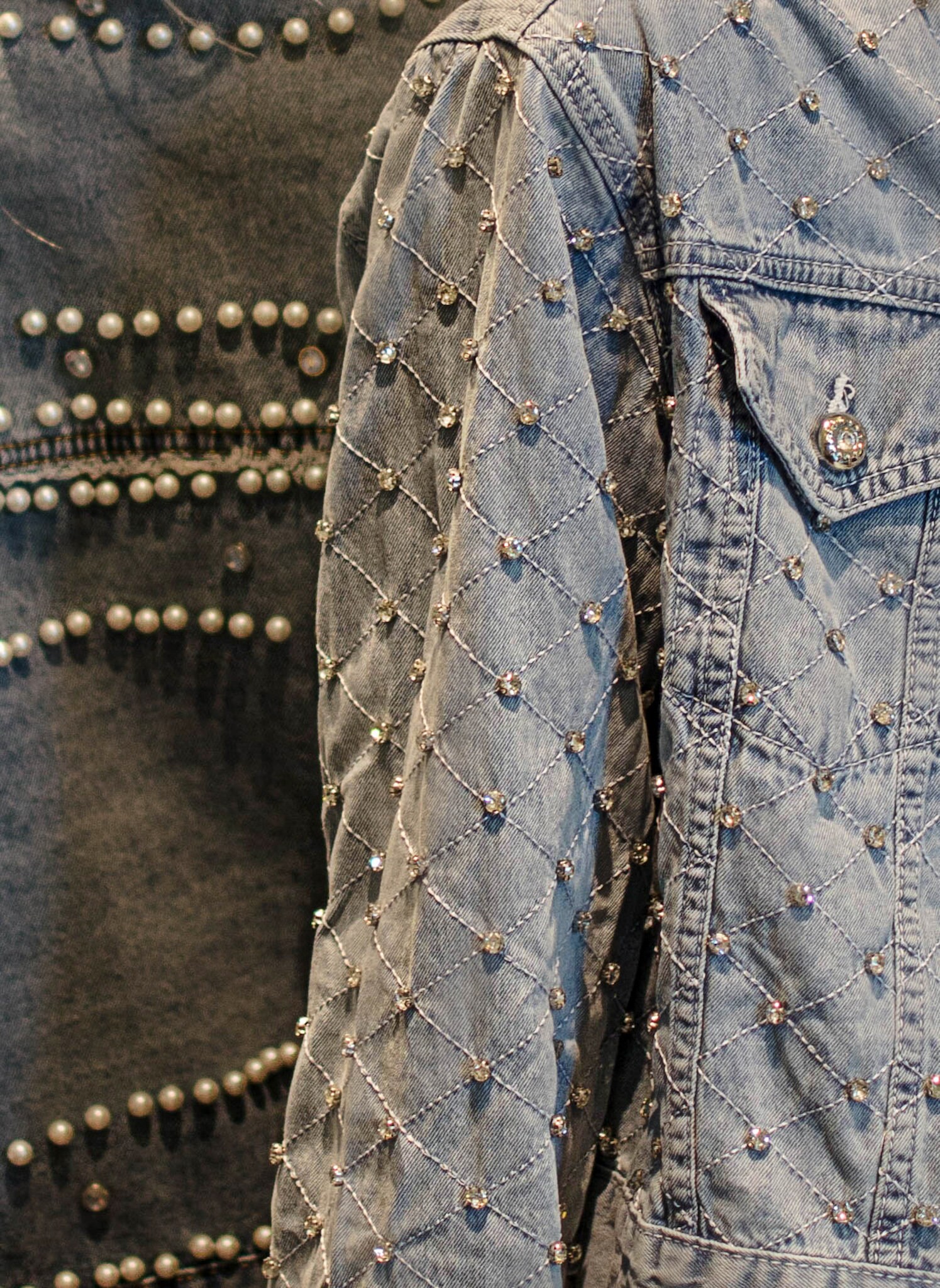 Clear Rhinestone Embellished Jacket for Women - Etsy