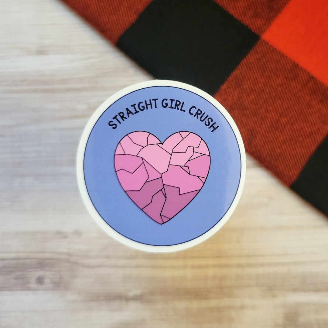 Straight Girl Crush Sticker Sapphic Scouts Queer Merit Badges - Etsy