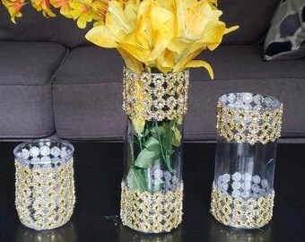Bling Cylinder Vases | Etsy