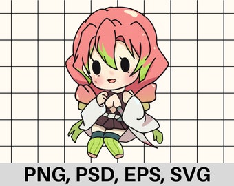 Mitsuri Kanroji Svg | Etsy