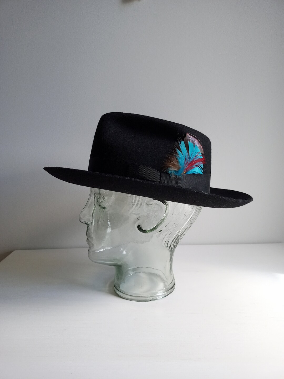 Vintage Dick Tracy Magill Hat, Black Wool, Size Small - Etsy