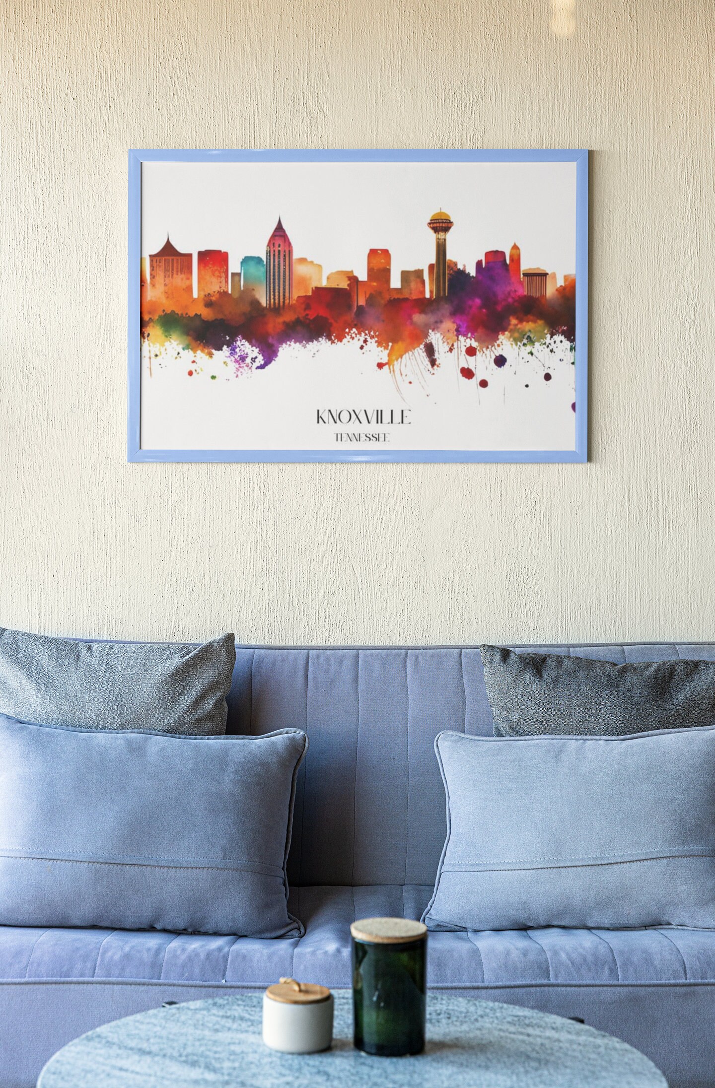 Knoxville Skyline Knoxville Wall Art Knoxville Tn Knoxville Print - Etsy