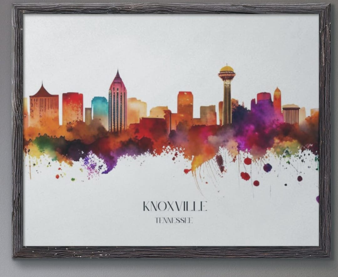 Knoxville Skyline Knoxville Wall Art Knoxville Tn Knoxville Print - Etsy