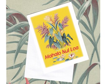 Mahalo Nui Loa Card - Etsy