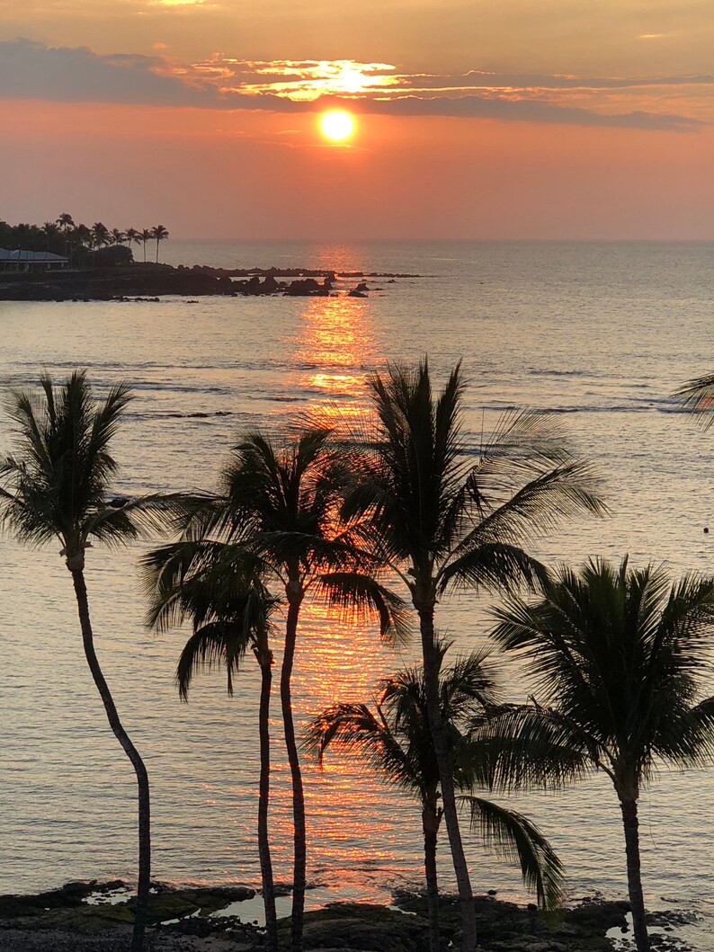 Colorful Hawaiian Sunsets Vintage Photos Note Cards Greeting Cards ...