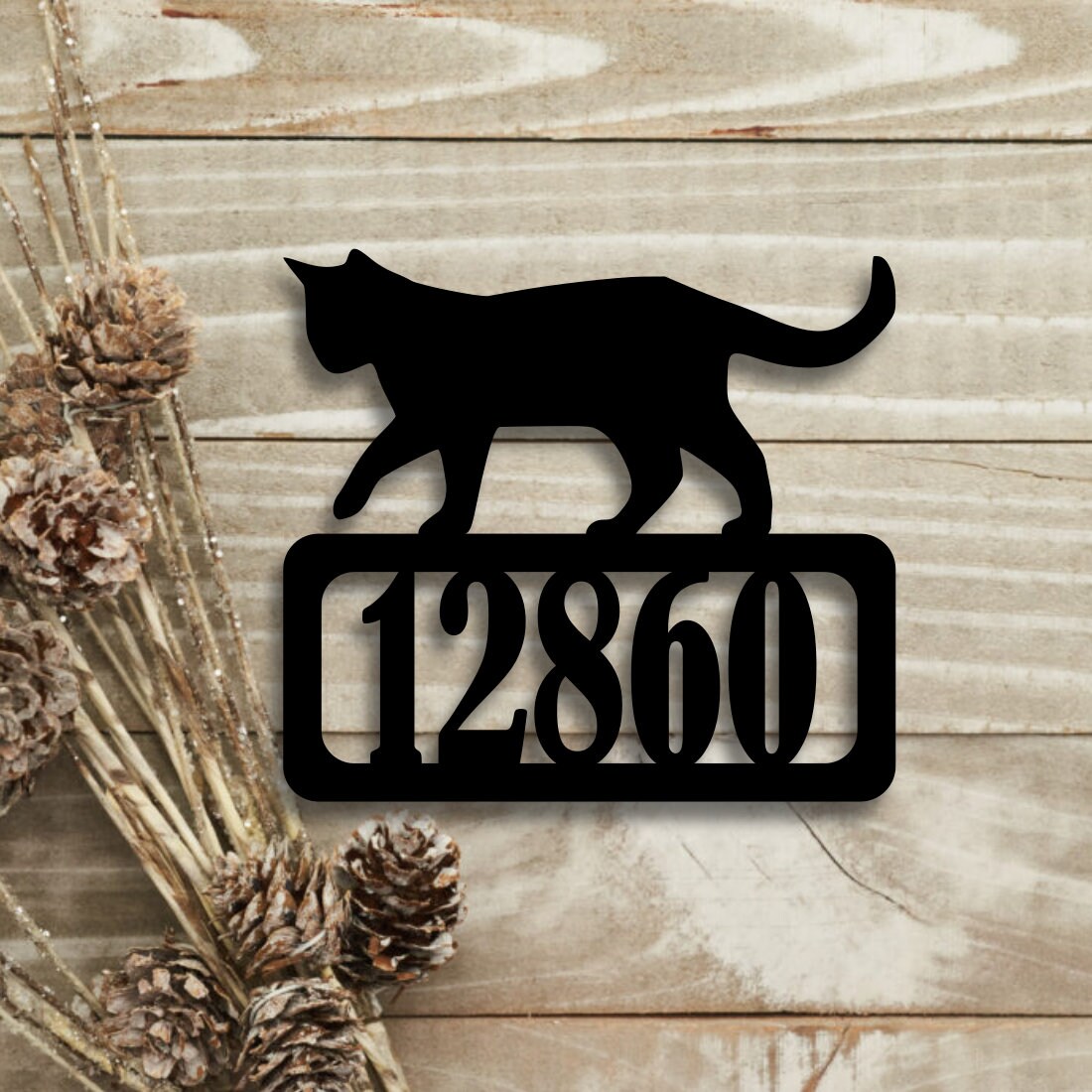 Cat Address Sign Metal Cat Address Gift for Cat Lover - Etsy