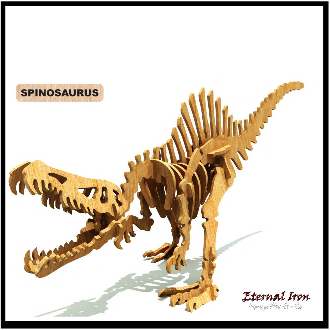 3D Dinosaur Puzzles Wood Model Kit Personalized Puzzle Gift | Etsy