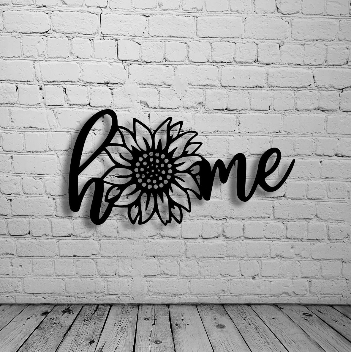 Sunflower Home Sign Metal Wall Decor Garden Art - Etsy