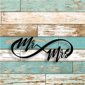 Mr. and Mrs. Infinity Sign, Wedding Decor, Metal Wall Decor, Wedding ...