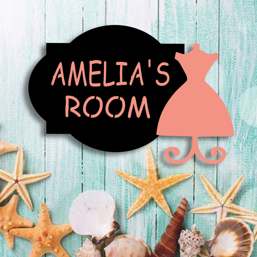 Personalized Child's Door Sign, Dressing Room Sign, Mannequin Display ...