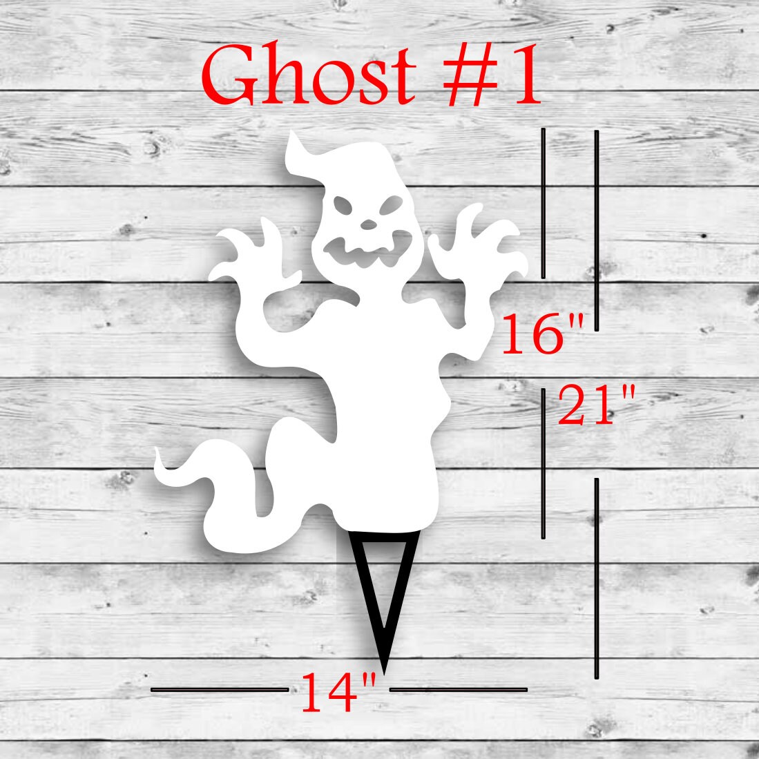 Metal Ghost Ghost Yard Art Glow in the Dark Halloween Yard - Etsy