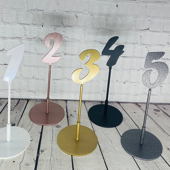 Metal Table Numbers Table Number Pick Custom Centerpiece - Etsy