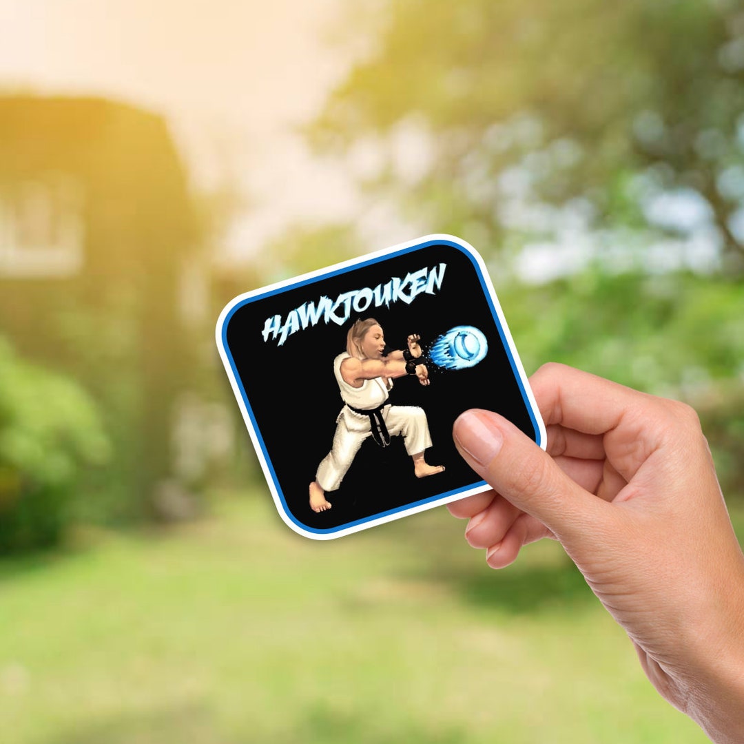 Hawk Tuah Sticker, Waterproof Indoor Outdoor Vinyl, Car Decal, Laptop ...