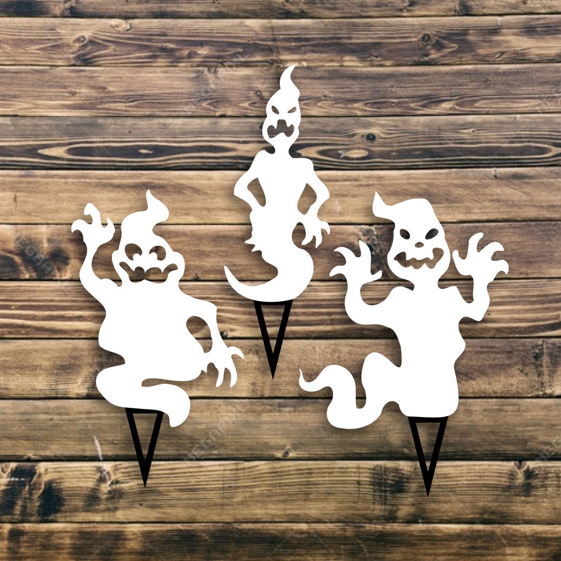 Metal Ghost Ghost Yard Art Glow in the Dark Halloween Yard - Etsy