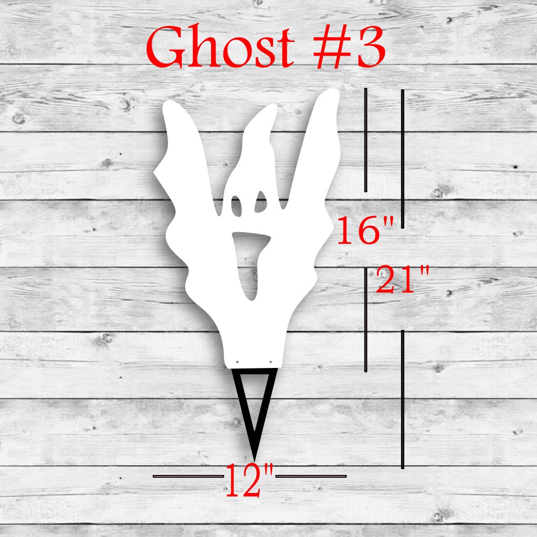 Metal Ghost Ghost Yard Art Glow in the Dark Halloween Yard - Etsy