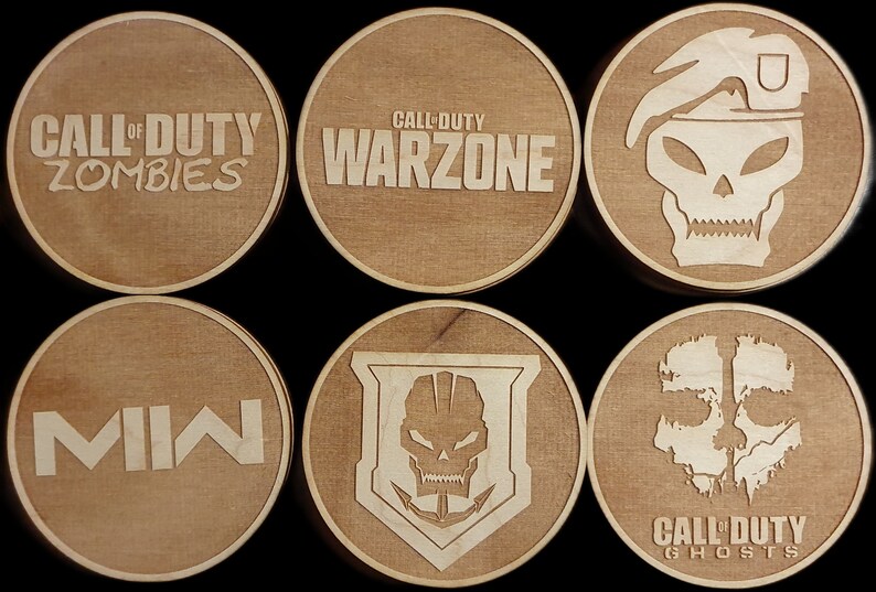 Call of Duty Inspired Coasterscod Coasters Fant Art - Etsy