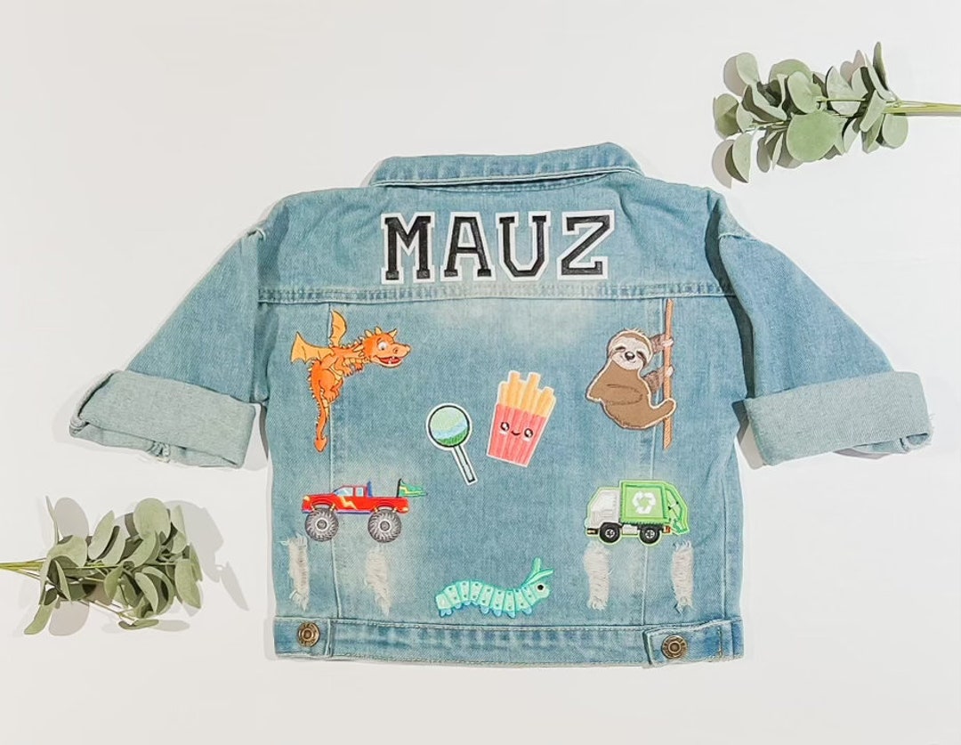 Custom Denim Jackets for Kids Girls Jean Jacket With Name - Etsy