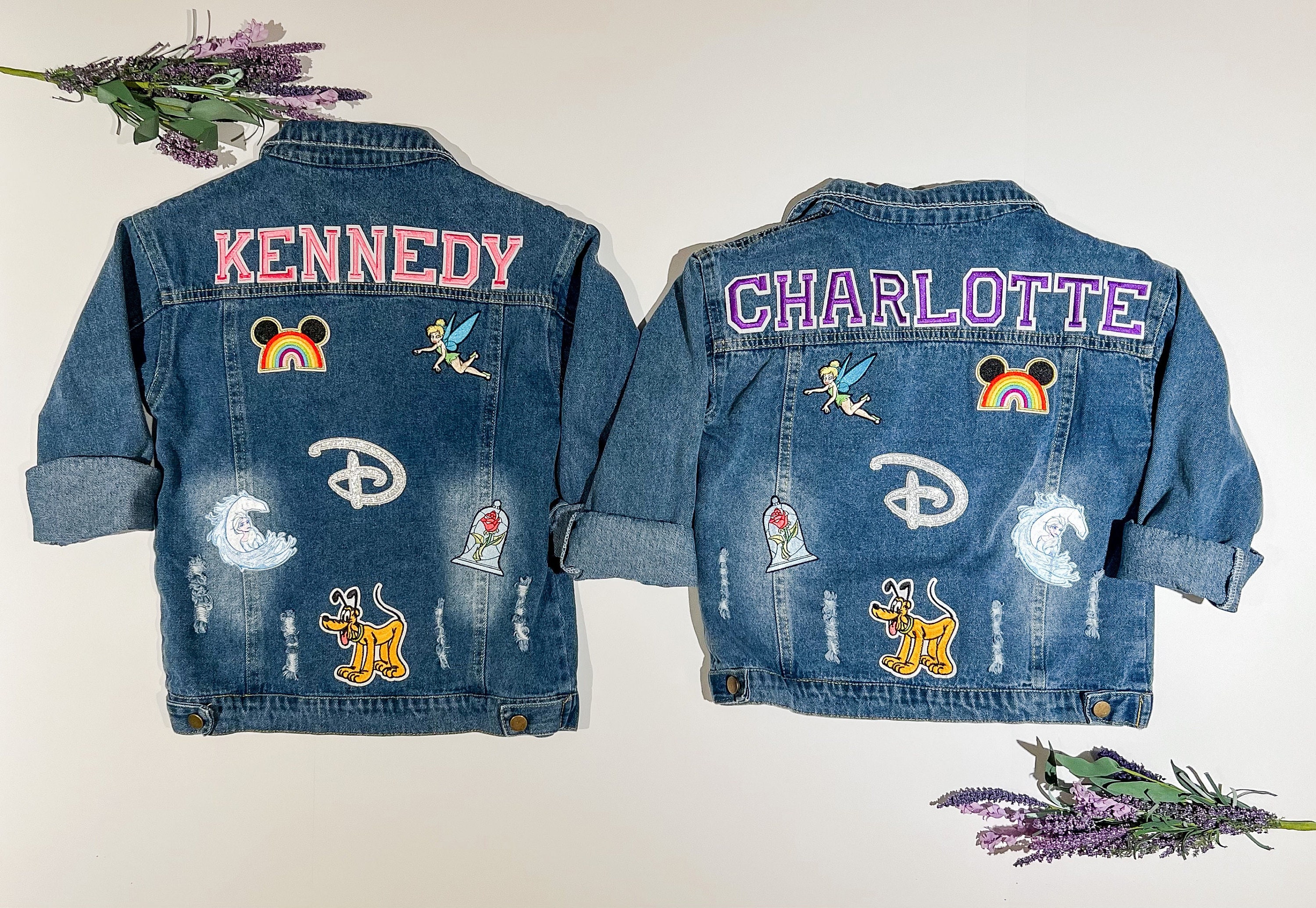 Chenille Letter Patch Jean Jacket, Custom Denim Jackets for Kids, Girls ...