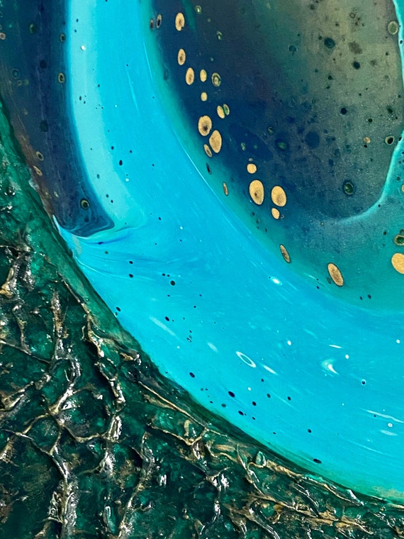 Original Fluid Acrylic Painting Texture Art Mixed Media - Etsy